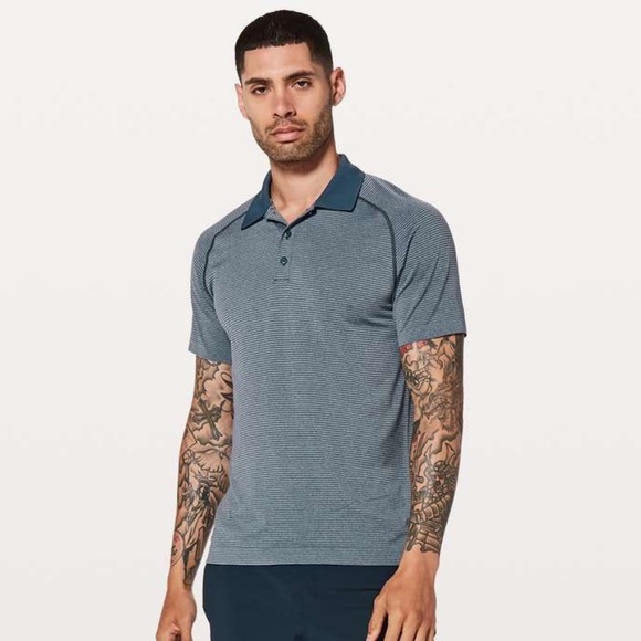 lululemon athletica | Shirts | Lululemon Metal Vent Tech Polo Heathered ...